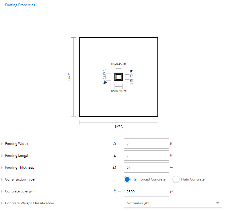 Concrete Footing Size Calculator at Leah Grasby blog